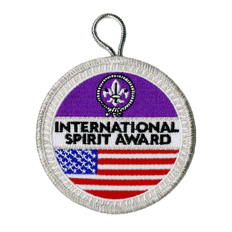 BSA International Spirit Award Emblem, 3'' Round Shoulder Patch ...