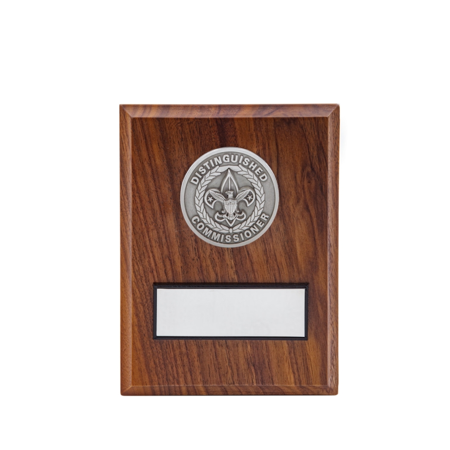 BSA Distinguished Commissioner Plaque, Silver - Council Commissioner ...