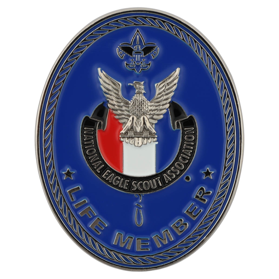 National Eagle Scout Association (NESA) "Life Member" Neckerchief Slide