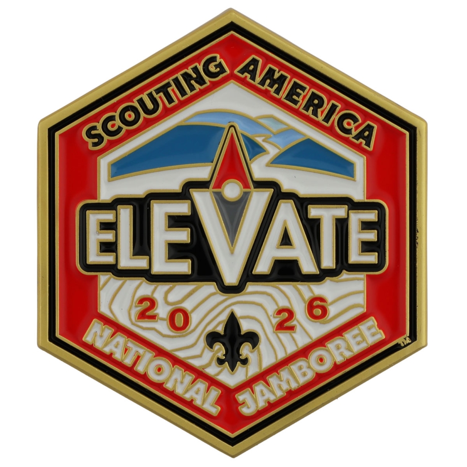 2026 National Jamboree Participant Elevate Logo Neckerchief Slide ...